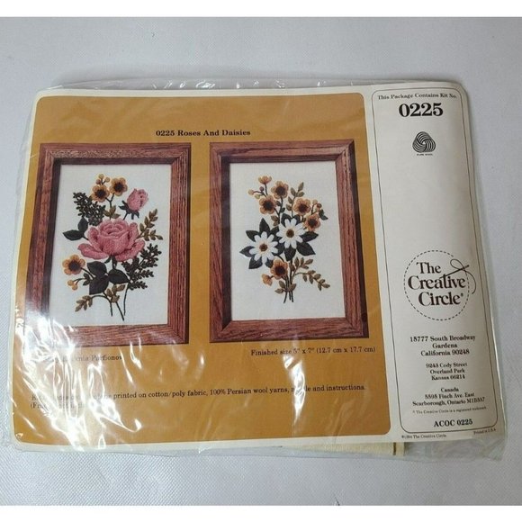 The Creative Circle | Other | Vintage The Creative Circle Needle Point ...